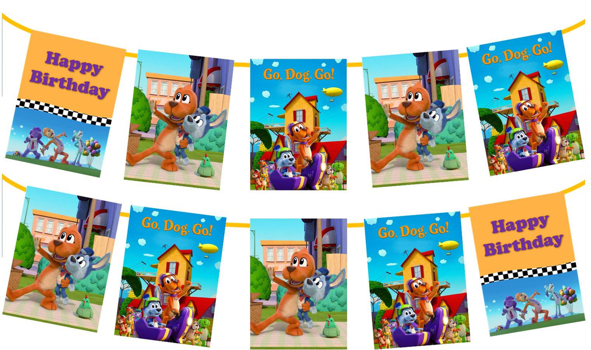 Go Dog Go Birthday Party Banner 7ft, Birthday Party Supplies – Party ...