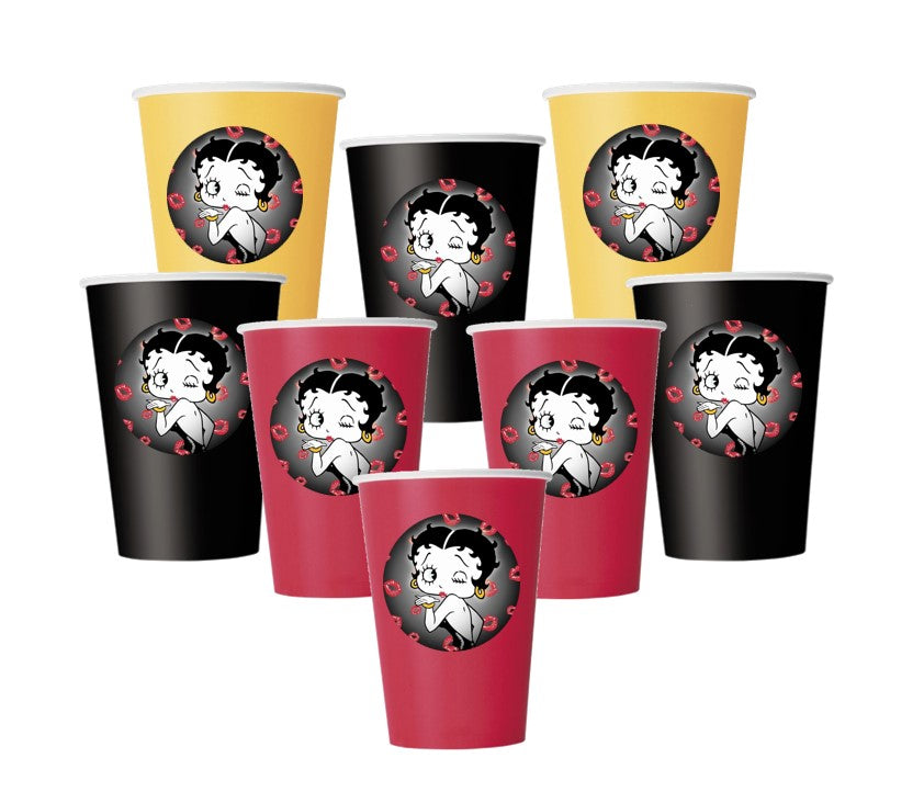 Betty Boop Party Cups, 8 pack, 9oz Paper Cups, Ships from USA – Party ...