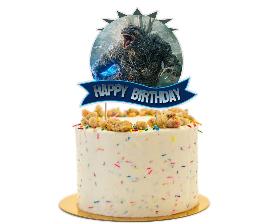 Godzilla Cake Topper, 6x7", Made in the USA, Ships Fast – Party Mania USA