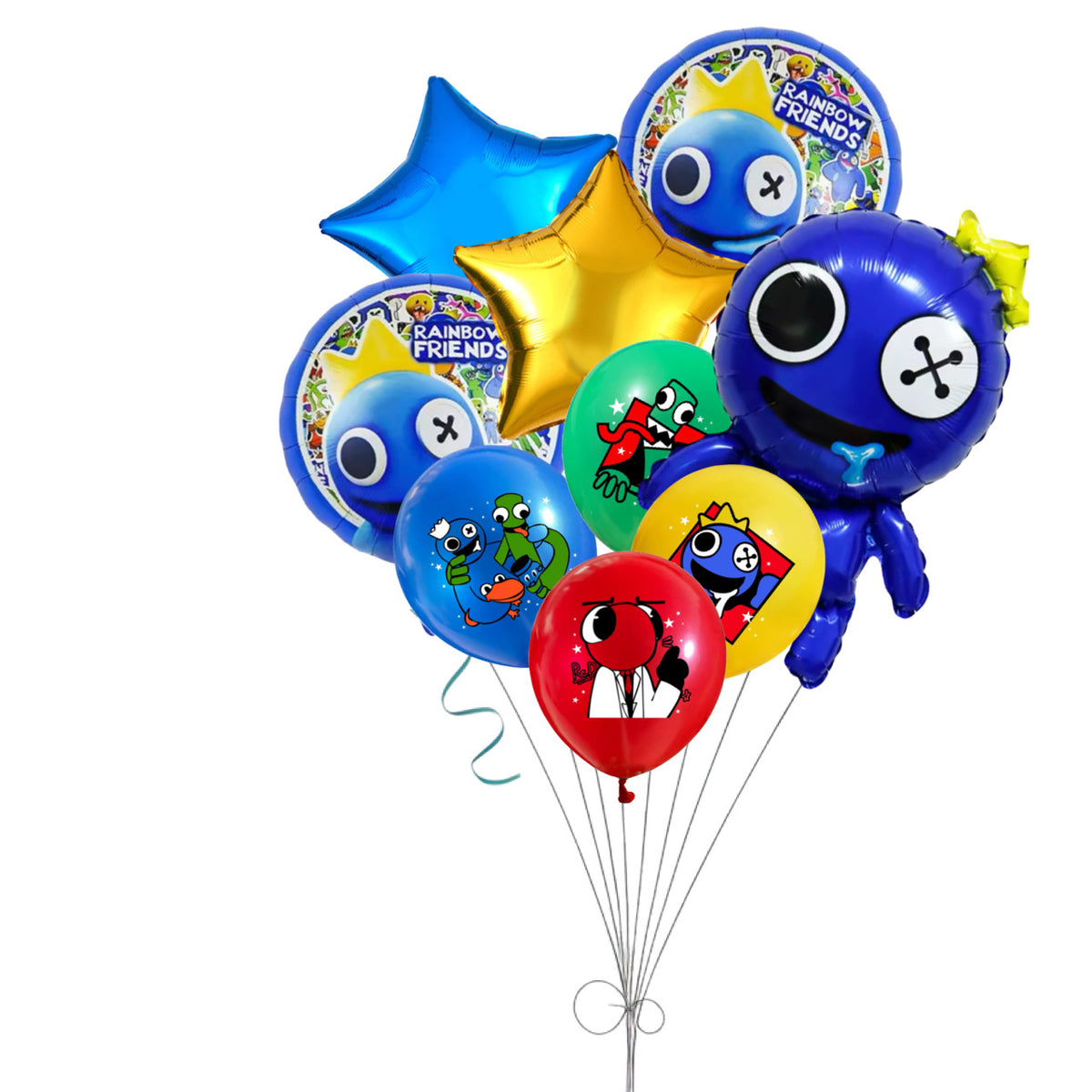 9pc Huge 28”Rainbow Friends Balloons – Party Mania USA