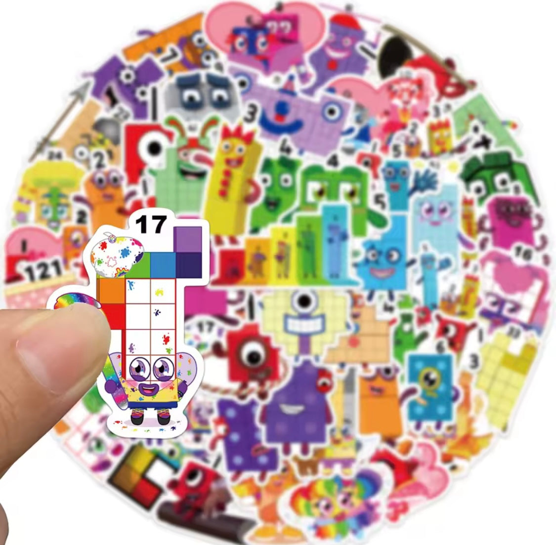 12 Numberblocks Random Stickers, Party Supplies Favors – Party Mania USA