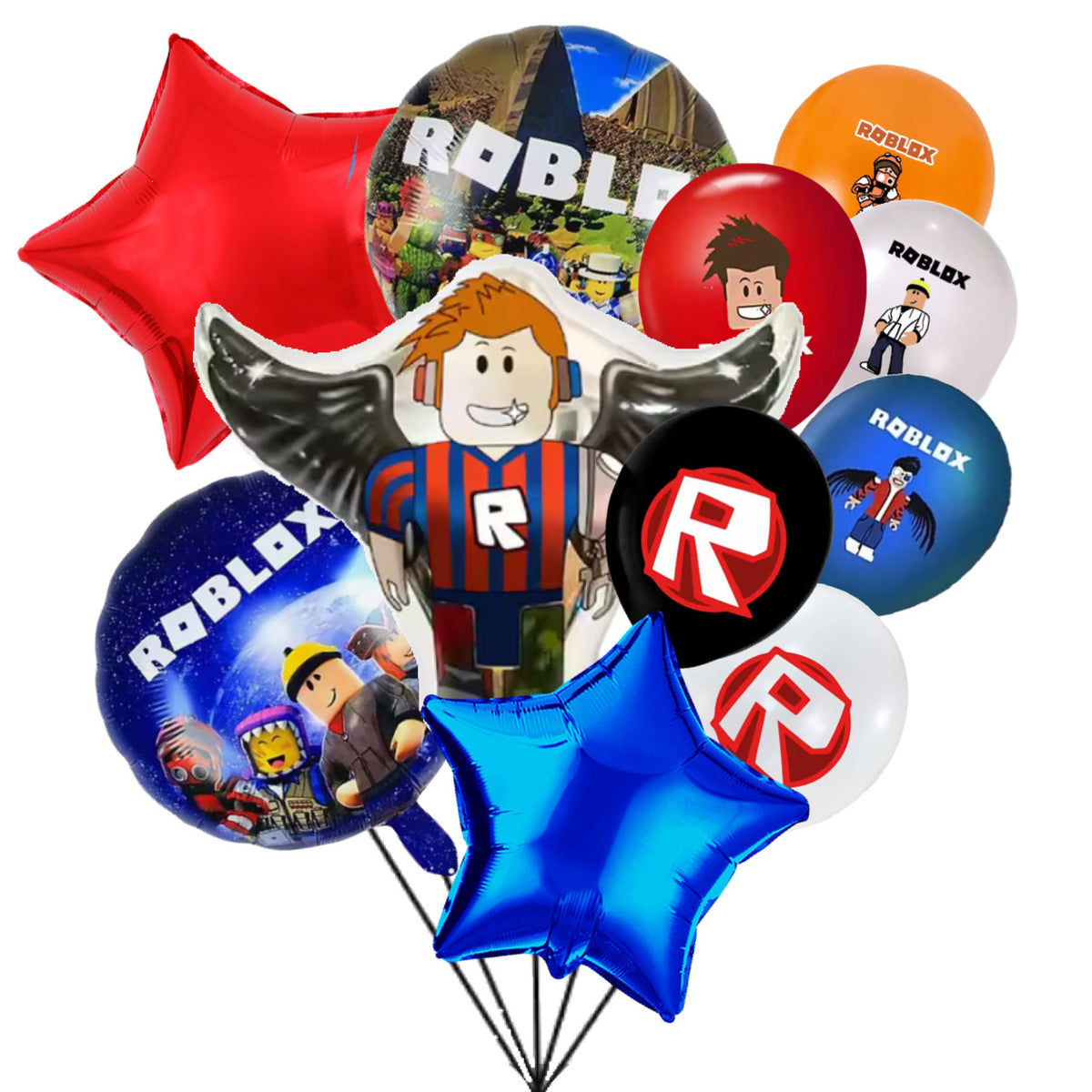 11pc Roblox Balloons Set for boys, Ships from USA – Party Mania USA