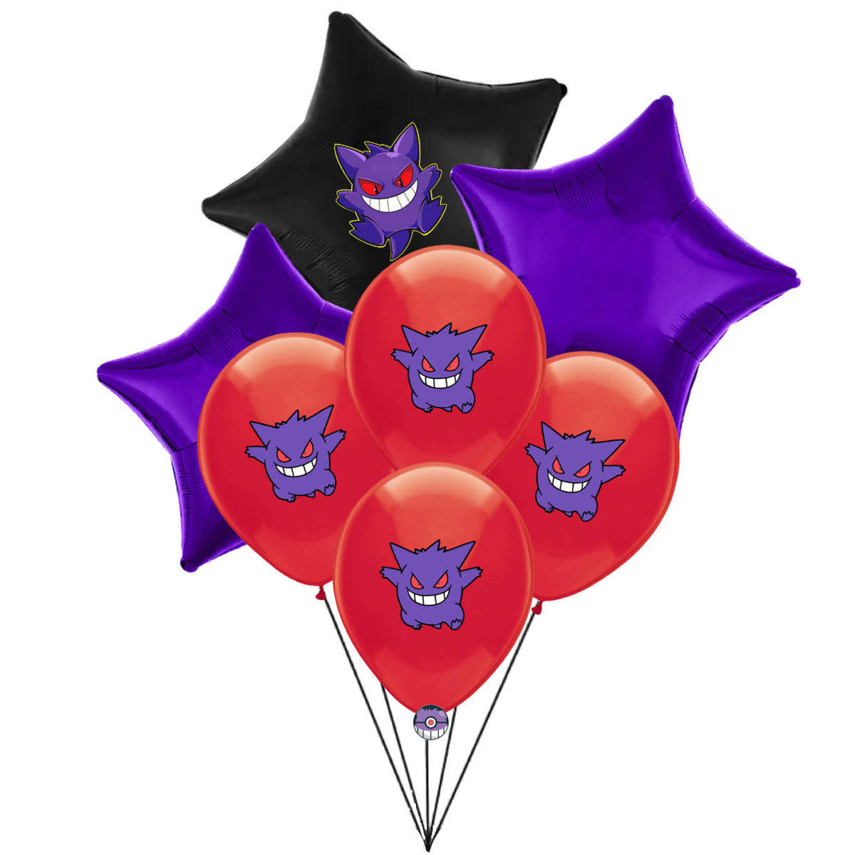 Gengar Pokemon Balloons, 9pc Set – Party Mania USA