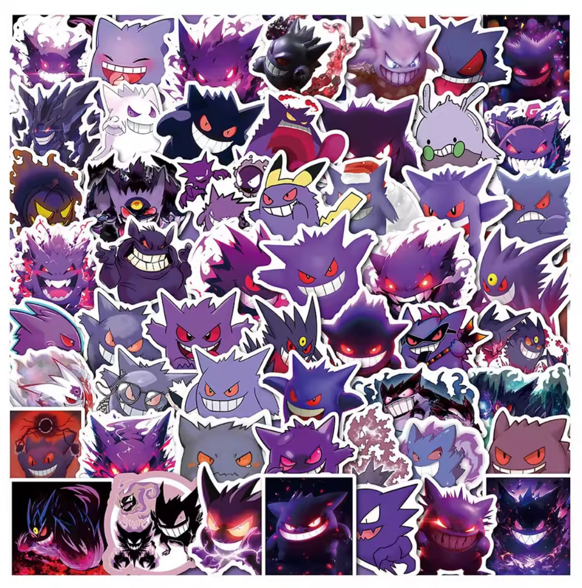 12 Gengar Random Stickers, Party Supplies Favors – Party Mania USA