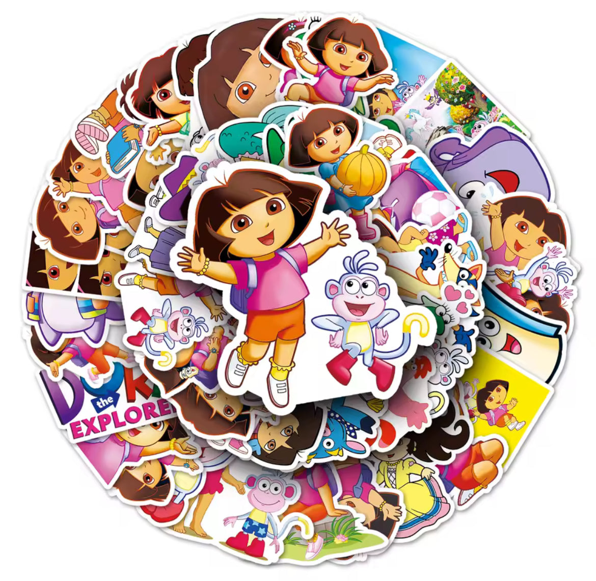 12 Dora the Explorer Random Stickers, Party Favors – Party Mania USA