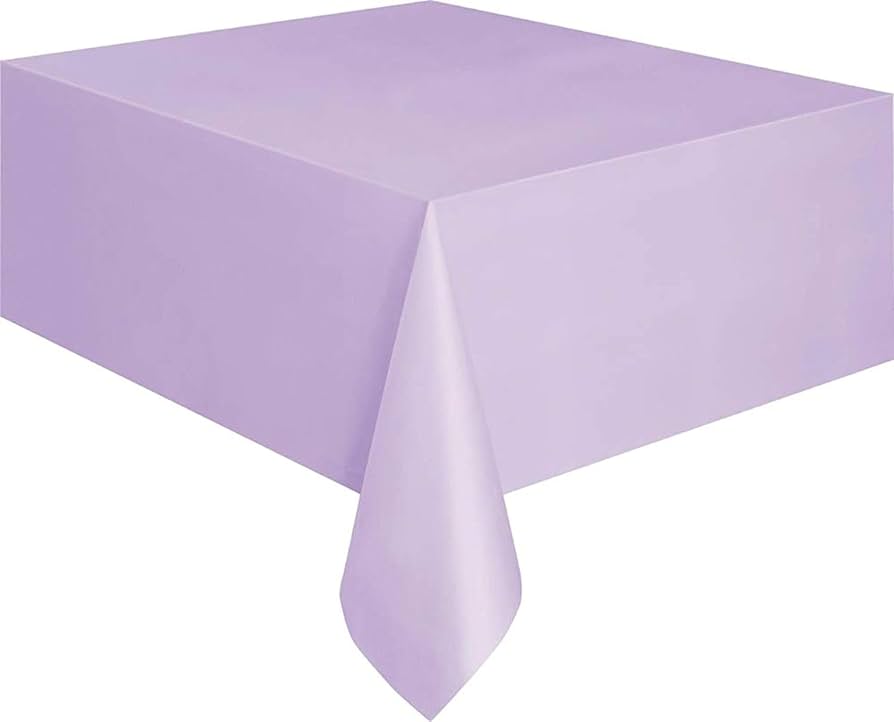 Lavender Plastic Rectangular Tablecover, 54x108" – Party Mania USA