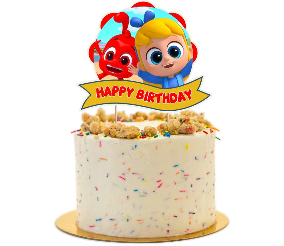 Morphle Cake Topper Party Supplies (red) – Party Mania USA