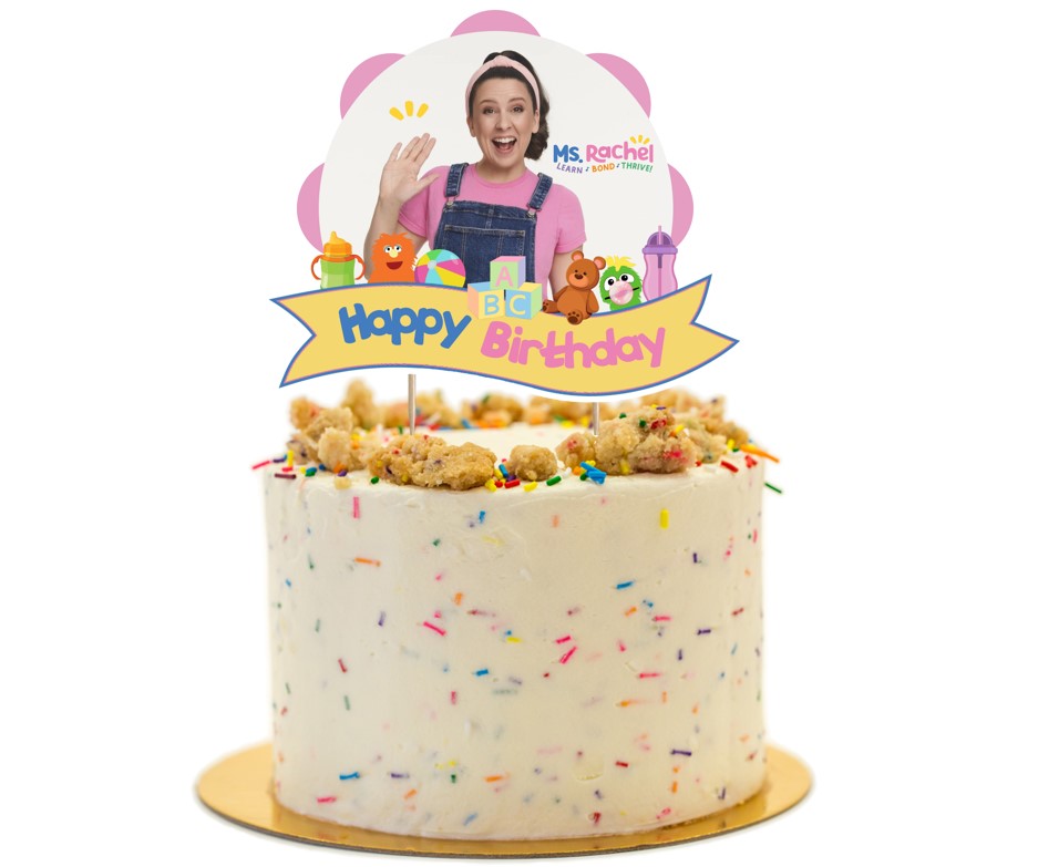 Ms Rachel Girl Cake Topper, Made in USA – Party Mania USA