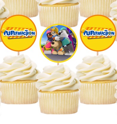 Pupstruction Cupcake Toppers – Party Mania USA