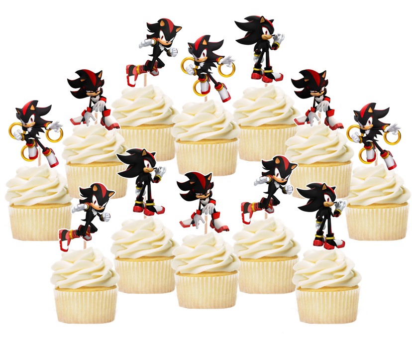 Shadow Cupcake Toppers, Handmade in the USA, Available in 12-48pc pack ...