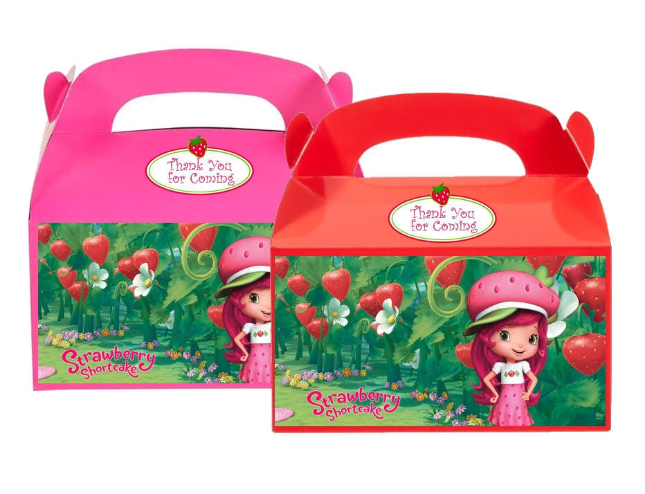 Strawberry Shortcake Treat Favor Boxes, 8 Per pack, Measures 8x5x3 inc ...
