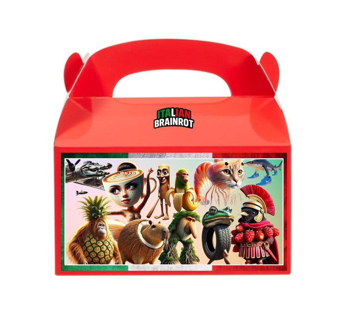 8pk Italian Brainrot Birthday Party Treat Favor Boxes, Made in the USA ...