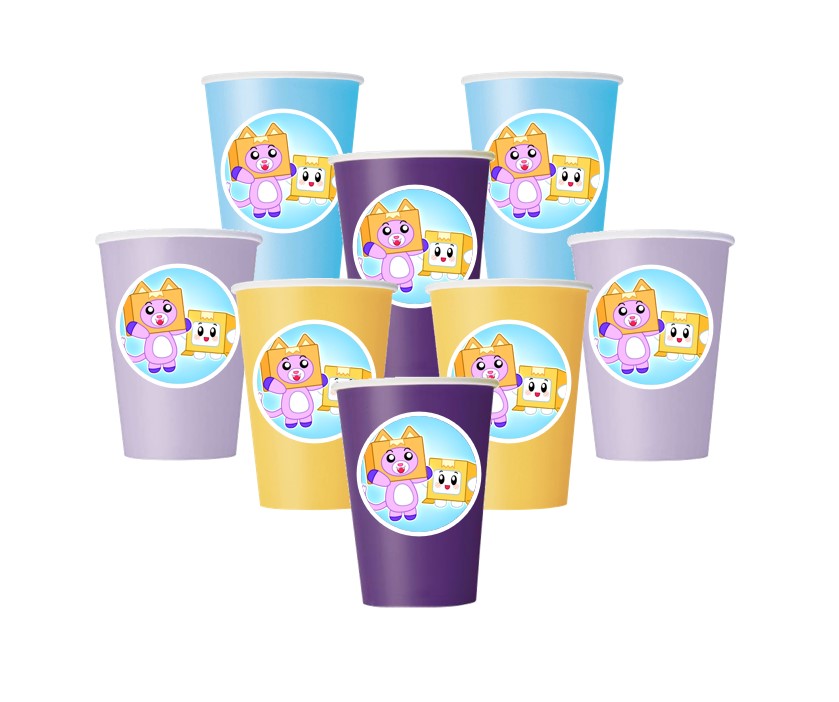 Lankybox Party Cups, 8 pack, 9oz Paper Cups, Ships from USA – Party ...