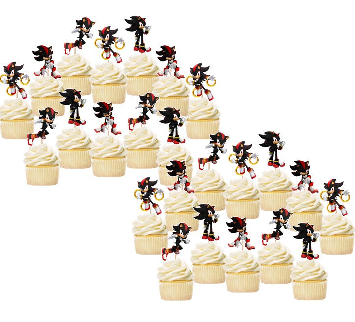 Shadow Cupcake Toppers, Handmade in the USA, Available in 12-48pc pack ...