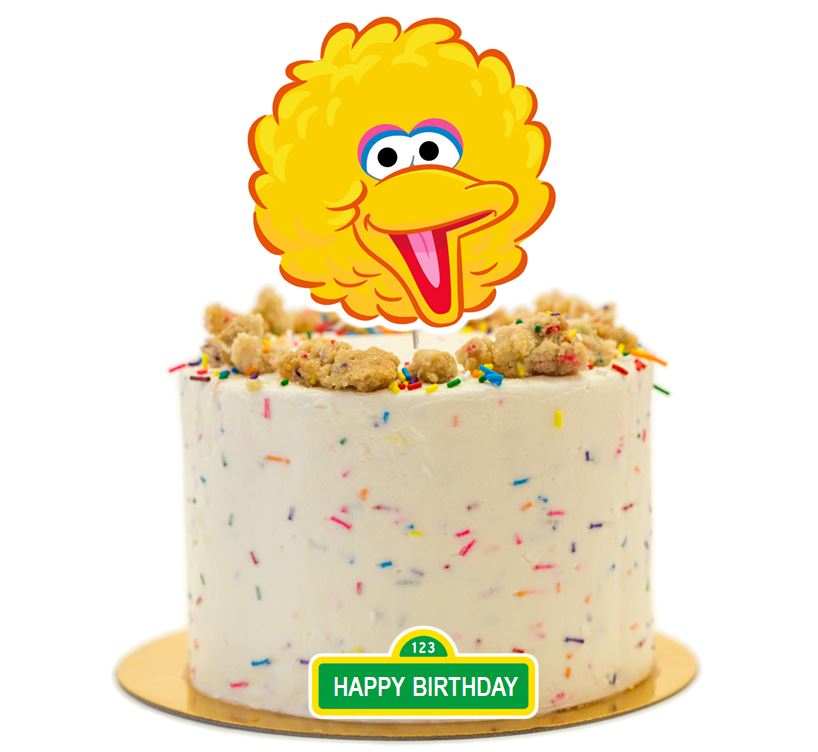 Sesame Street Big Bird Cake Topper, 6x6", Made in USA, Ships Fast ...