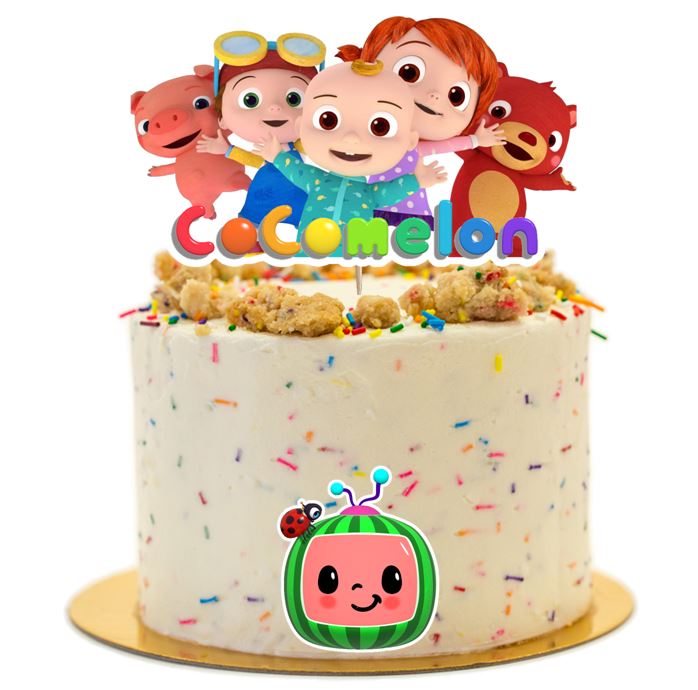 Cocomelon Cake Topper, Handmade in USA – Party Mania USA