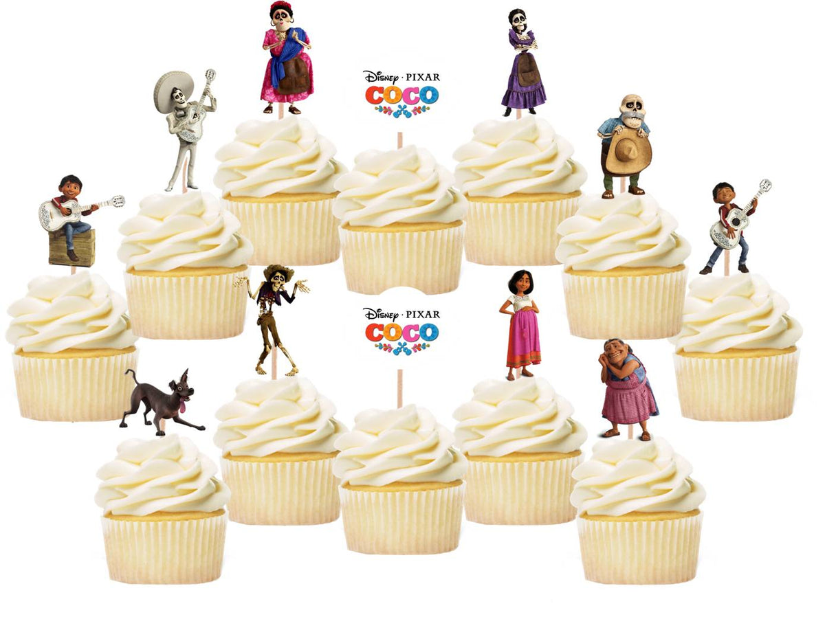 Coco Cupcake Toppers – Party Mania USA