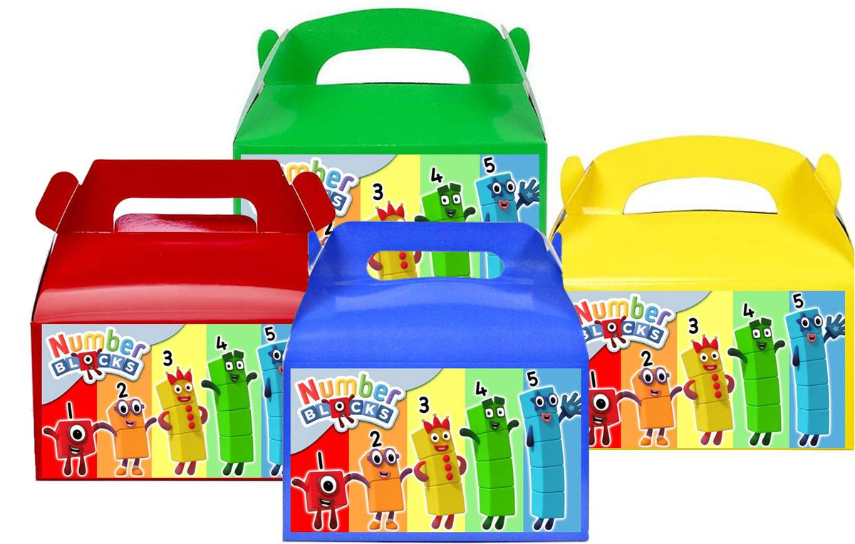 8 Pack Numberblocks Treat Favor Boxes – Party Mania USA