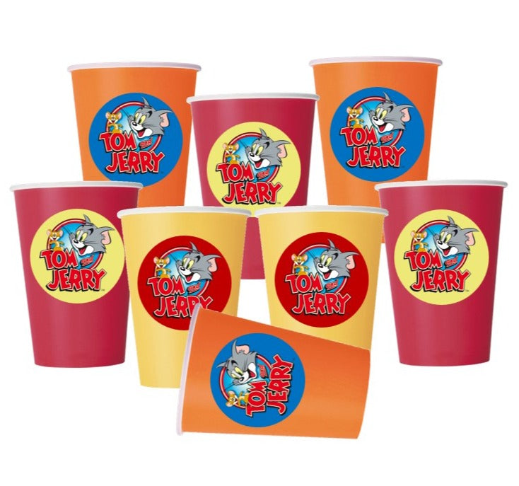8pc Tom and Jerry Party Paper Cups – Party Mania USA
